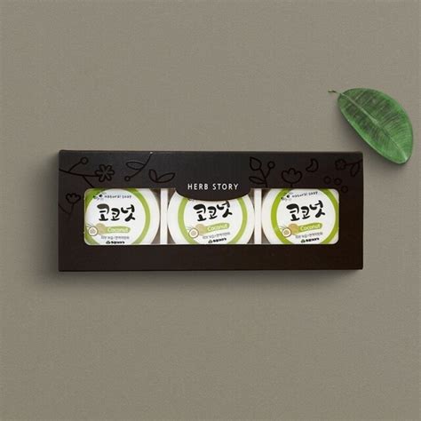 원주몰 수제 코코넛 비누 기프트 세트 3개입