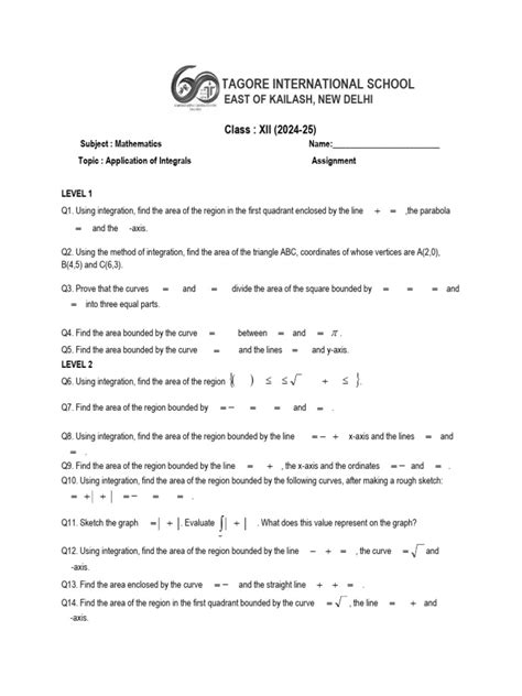 Aoi Assignment Pdf Area Cartesian Coordinate System
