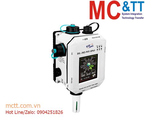 Bộ đo hiển thị và lưu trữ nhiệt độ độ ẩm điểm sương khí CO2 kết nối RS 485 Ethernet Wi Fi PoE