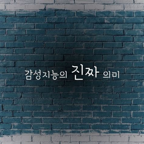 감성지능의 진짜 의미