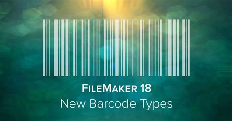 Filemaker 18 Reading And Writing New Barcode Types