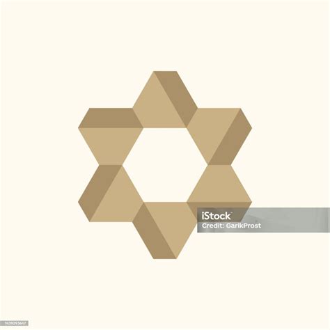 체적 기하학적 히브리어 별 데이비드 3d 스타일 벡터 일러스트 레이 션 0명에 대한 스톡 벡터 아트 및 기타 이미지 0명 3차원 형태 6 Istock