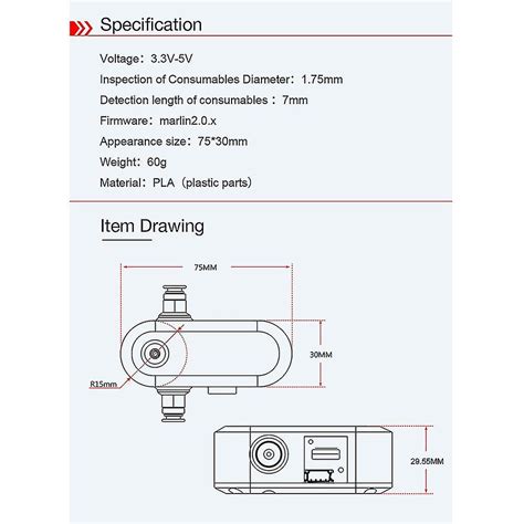 Bigtreetech Smart Filament Sensor Til Skr V1 4 Turbo Pro Mini E3
