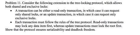 Consider The Following Extension To The Tree Locking