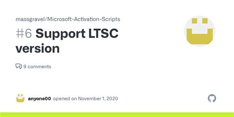 Support Ltsc Version · Issue 6 · Massgravel Microsoft Activation Scripts · Github