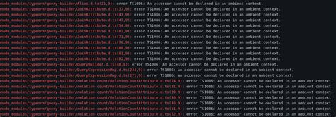 can t compile after the recent update · issue 7566 · typeorm typeorm
