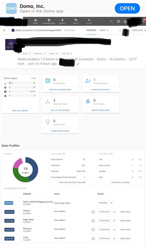 connector dataflow run options on a mobile device — domo community forum