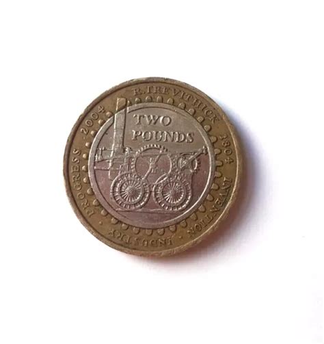 double minting error 2004 1804 r trevithick industry steam locomotive £