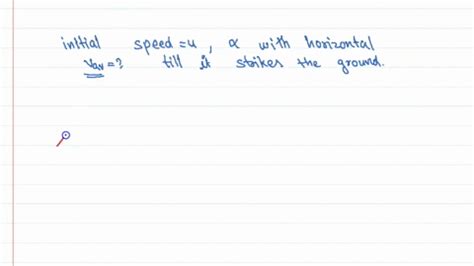 SOLVED What Is The Average Velocity Of A Particle Projected From Numerade