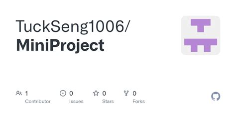 GitHub TuckSeng MiniProject