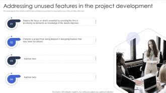 Dsdm Process Addressing Unused Features In The Project Development Ppt Slides Layouts PPT Slide