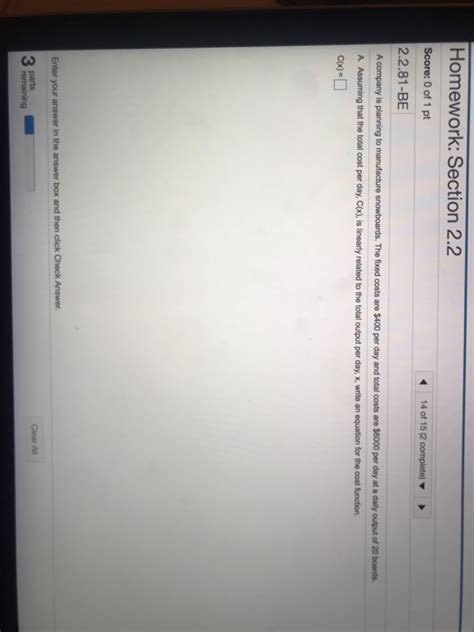 Solved Homework Section 2 2 Score 0 Of 1 Pt 2 2 81 Be 14