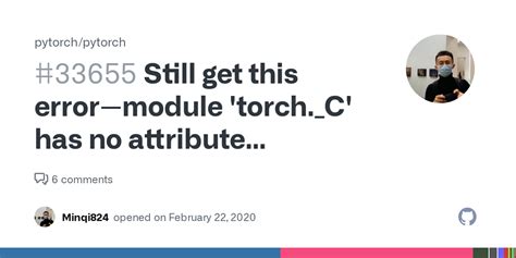 Still Get This Error Module Torch C Has No Attribute Cuda SetDevice Issue