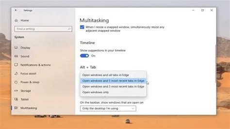 How To Disable Displaying Of Edge Tabs In Alttab In Windows 10