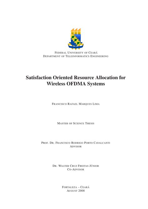 pdf satisfaction oriented resource allocation for wireless ofdma systems