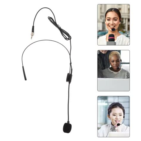 HEADSET MICROPHONE SPEAKER Wired Microphone Head Mounted Mic Filming