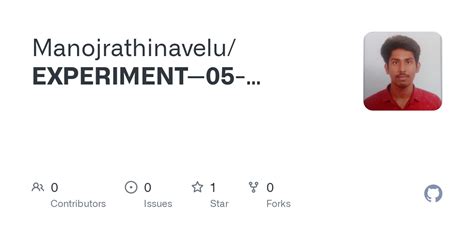 GitHub Manojrathinavelu EXPERIMENT INTERFACING A X MATRIX KEYPAD AND DISPLAY THE OUTPUT