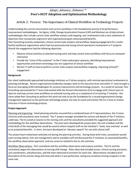 The Importance Of Clinical Workflow