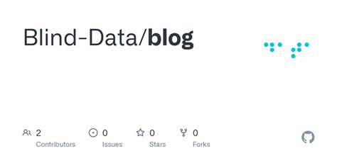 GitHub Blind Data Blog