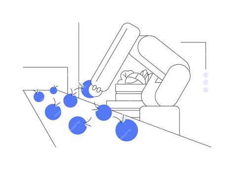 Premium Vector Sorting And Packing Robots Abstract Concept Vector Illustration Robotizing