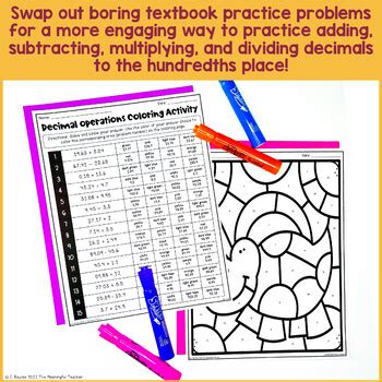 Adding Subtracting Multiplying And Dividing Decimals Worksheets NBT