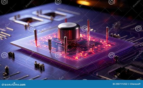 Production Of A Modern Microprocessor Stock Image Image Of Processor Digital 290711253