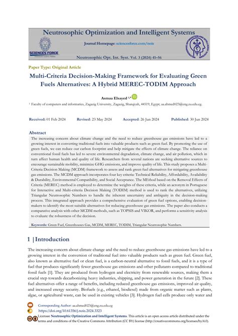 Pdf Multi Criteria Decision Making Framework For Evaluating Green