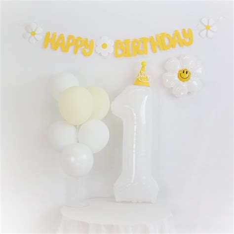 아이월드 생일 파티 용품 풍선세트 장식 이벤트 축하 대형 숫자풍선 화이트 홈인테리어조명