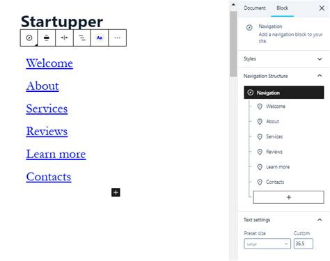 optimizing wordpress menu for user navigation beyond pages creative