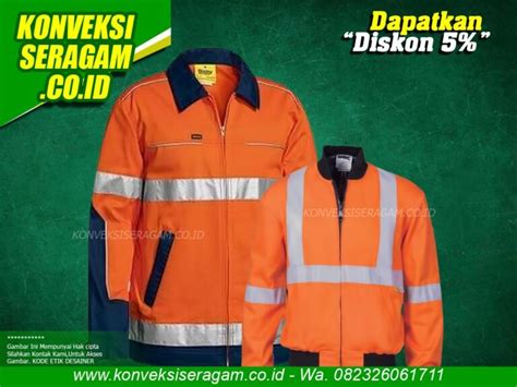 Desain Jaket Tambang Konveksi Seragam