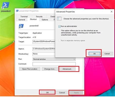 항상 명령 프롬프트 및 Powershell을 관리자로 실행하는 방법