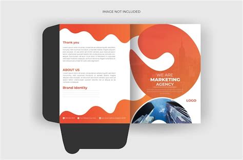 Premium Vector A4 Folder Presentation Template Design Pocket Folder