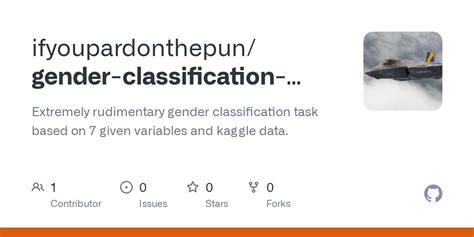 Github Ifyoupardonthepun Gender Classification Data Project Extremely Rudimentary Gender