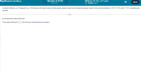 Solved A And B A Compute The P Value Of The Test The Chegg Com