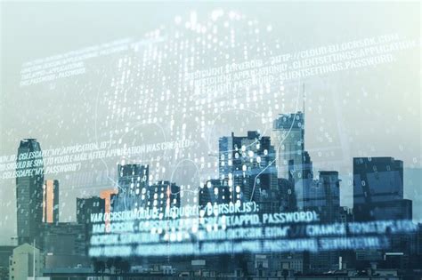Premium Photo Abstract Virtual Code Skull Illustration On Los Angeles