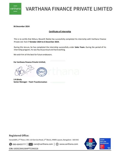 revanth reddy on linkedin i successfully completed a 2 month internship as a sales intern at…