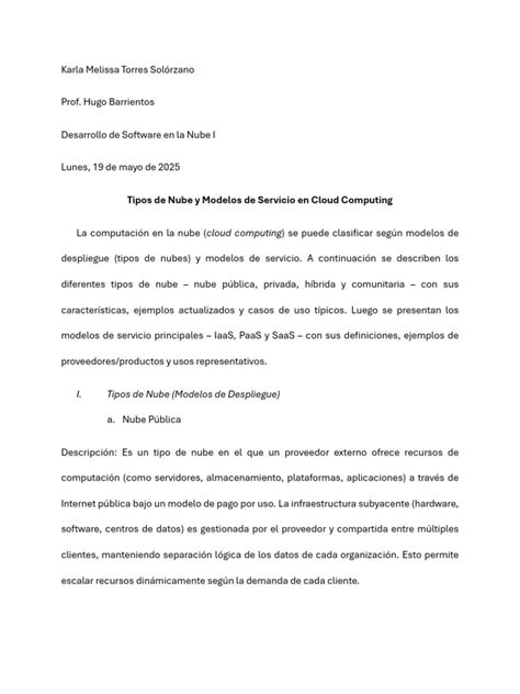 20235722nubeinvestigacion Pdf Computación En La Nube Software