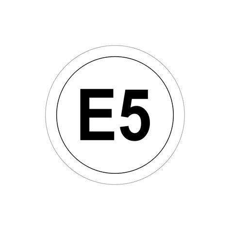 E5 Ethanol Label Stickers X 2