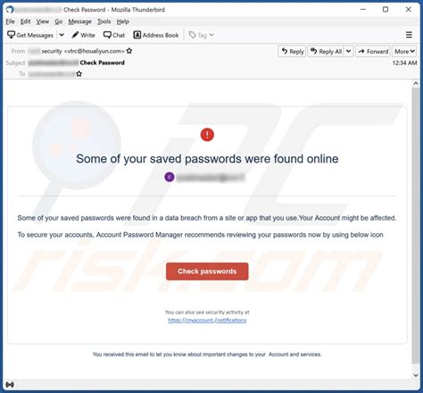 Saved Passwords Were Found Online Email Scam Removal And Recovery Steps