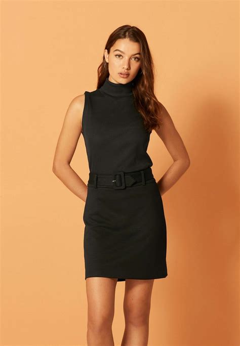 Next Ponte Belted Mini Skirt Mini Skirts Black Sort Zalando Dk