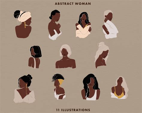 Floral Woman Svg Black Woman Clipart Abstract Female Png Flower Svg Png Clipart Afro Girl