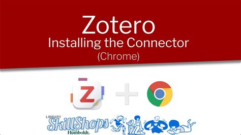 Zotero Installing The Connector Chrome YouTube