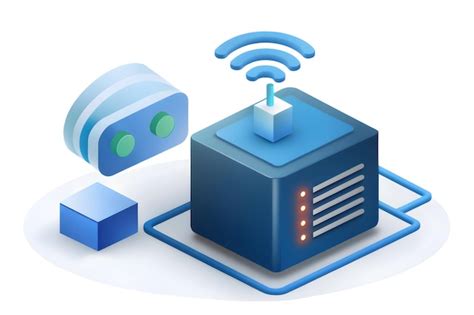 3d Ai Sensor Icon Paired With Manufacturing Monitoring Concept For