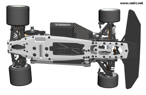 Red Rc Serpent 966 E Bl 18th Scale On Road Chassis