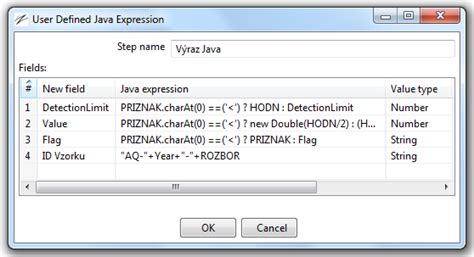 User Defined Java Expressions