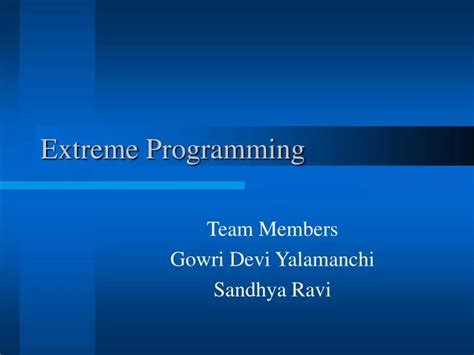Ppt Extreme Programming Powerpoint Presentation Free Download Id