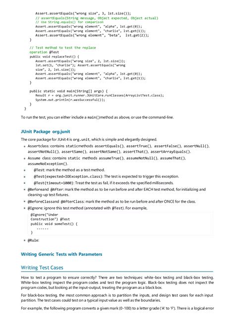 Junit With Eclipse DOCX
