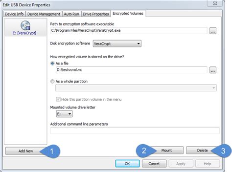 Zentimo Help How To Manage Encrypted Volumes