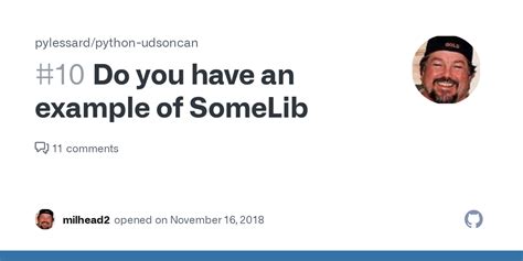 Do You Have An Example Of Somelib · Issue 10 · Pylessardpython