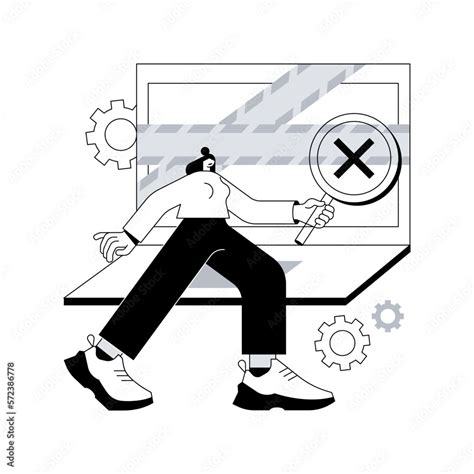 Computer Forensics Abstract Concept Vector Illustration Digital Forensic Science Computer